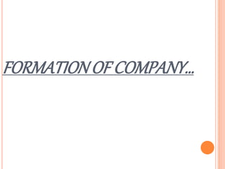 formation of a company | PPTX