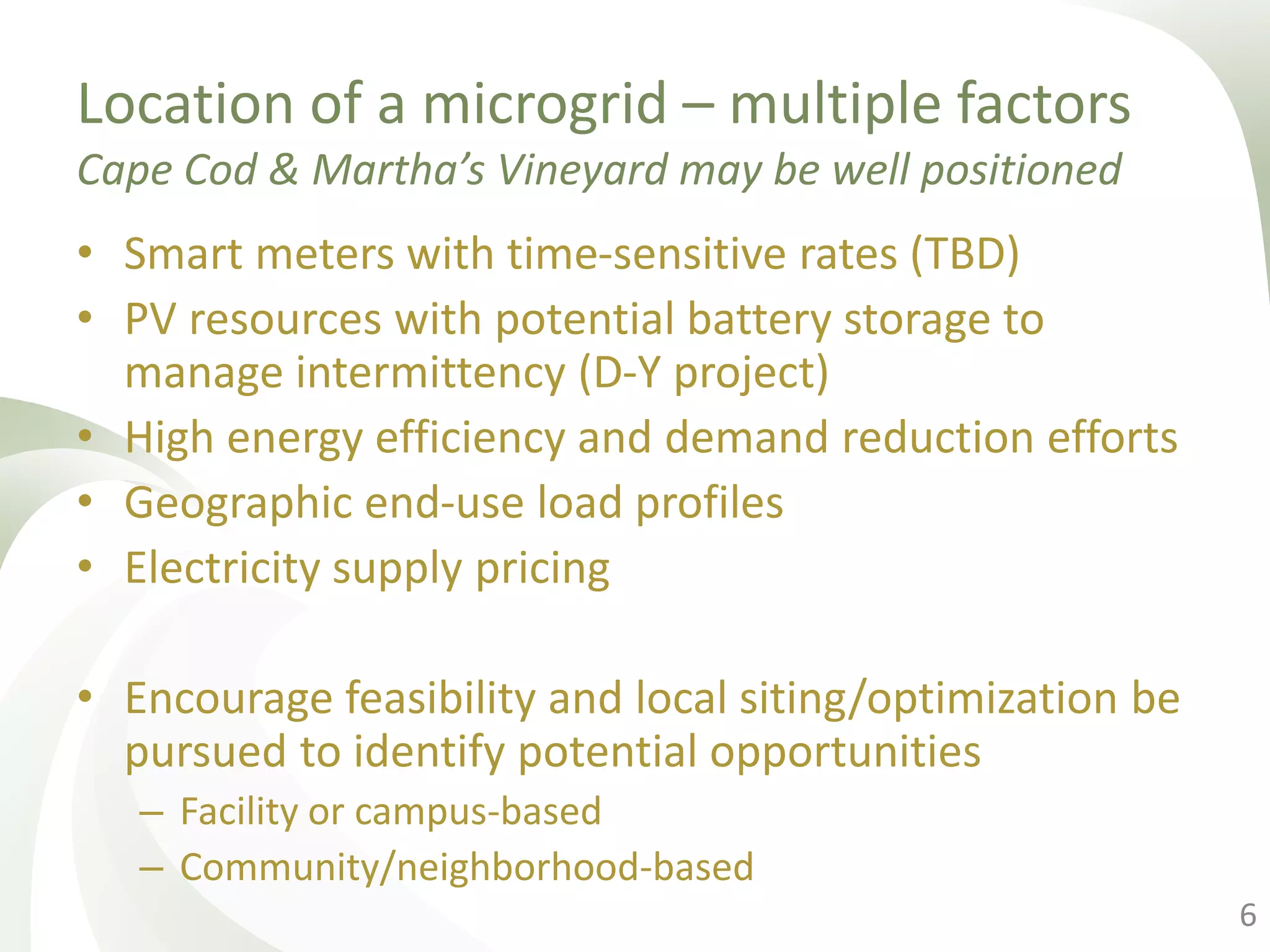 Overview of Microgrids | PPT