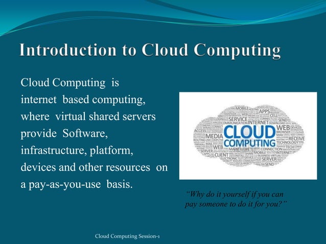Cloud-computing part 1 | PPT
