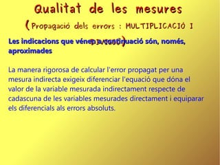 Càlcul d'errors | ODP