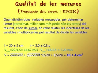 Càlcul d'errors | ODP
