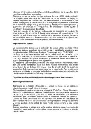 Cálculo dental Periodoncia | DOCX