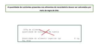 Cálculo de recordatório 24h e medidas caseiras.pptx
