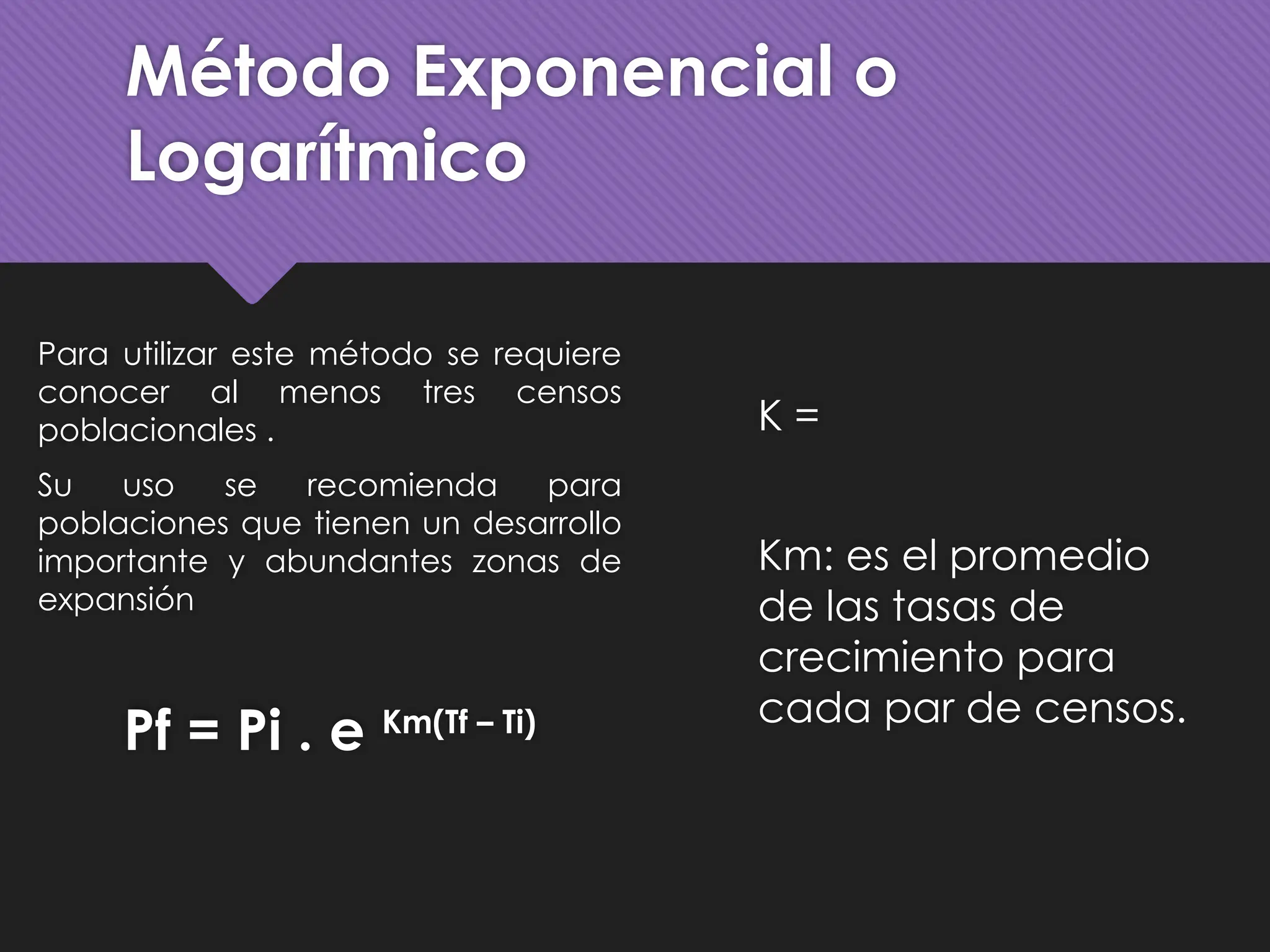 Proyección Poblacional, fórmulas y cálculos | PPTX