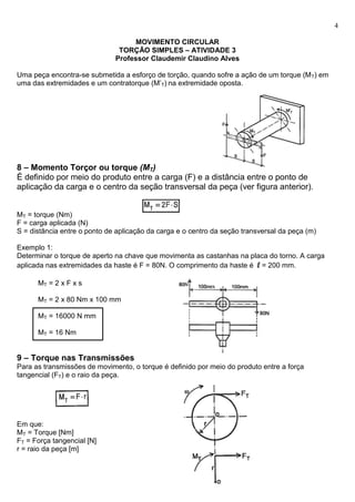 Cálculos movimento circular | PDF