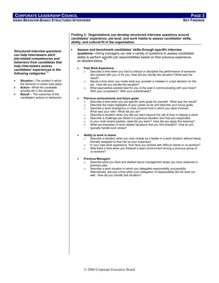 Classic Behavior_Based_structured_interviews | PDF