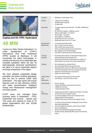 CapitaLand DC Navi Mumbai 1 – 108 MW of Hyperscale-Ready Infrastructure ...