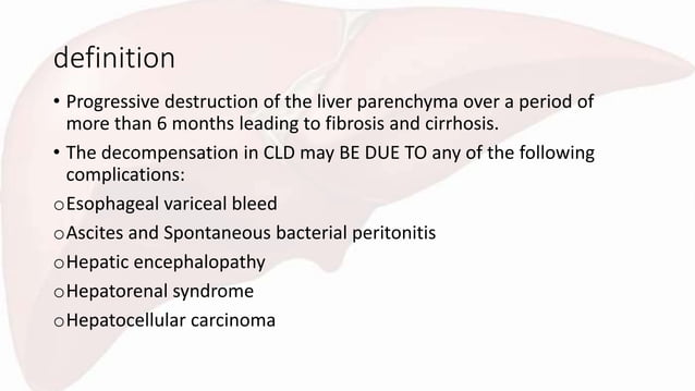 CLD Diagnosis and management………………..pptx | Digestive Disorders ...