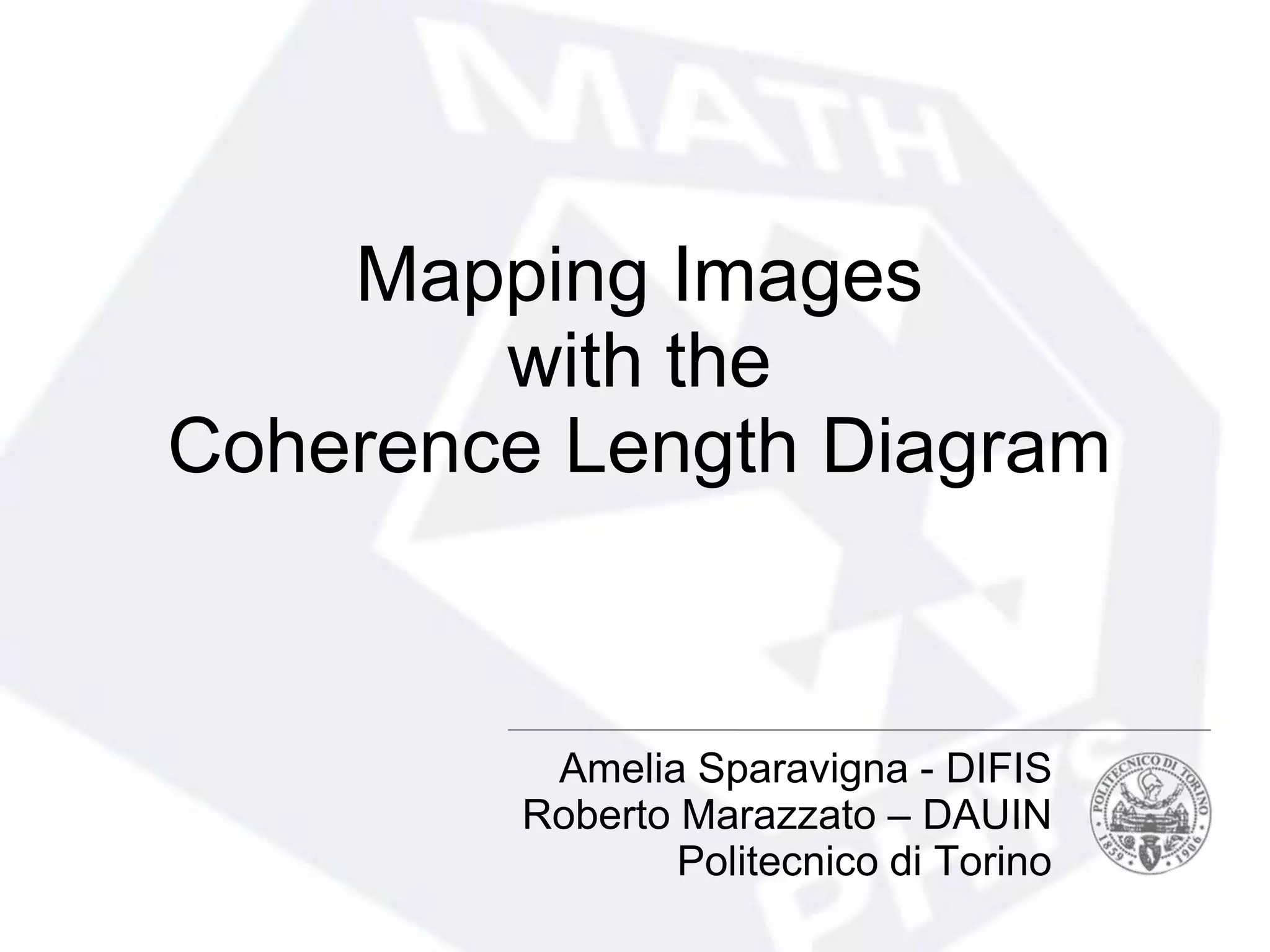 Mapping Images with the Coherence Length Diagram | PPT