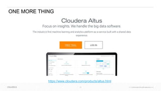 Cloudera Analytics and Machine Learning Platform - Optimized for Cloud | PPTX | Cloud Computing ...