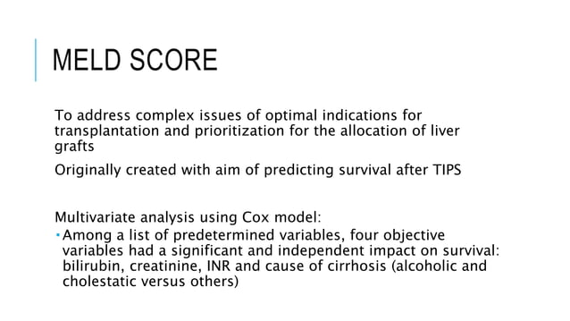 Scoring in liver disease | PPTX | Blood Disorders | Diseases and Conditions