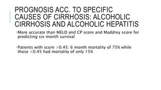 Scoring in liver disease | PPTX