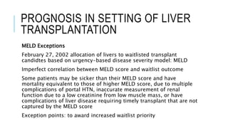 Scoring in liver disease | PPTX