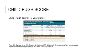 Scoring in liver disease | PPTX