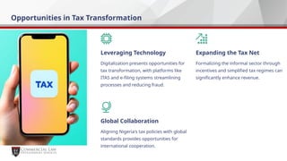 CLDS Tax Transformation in Nigeria Implications, Opportunities, and ...