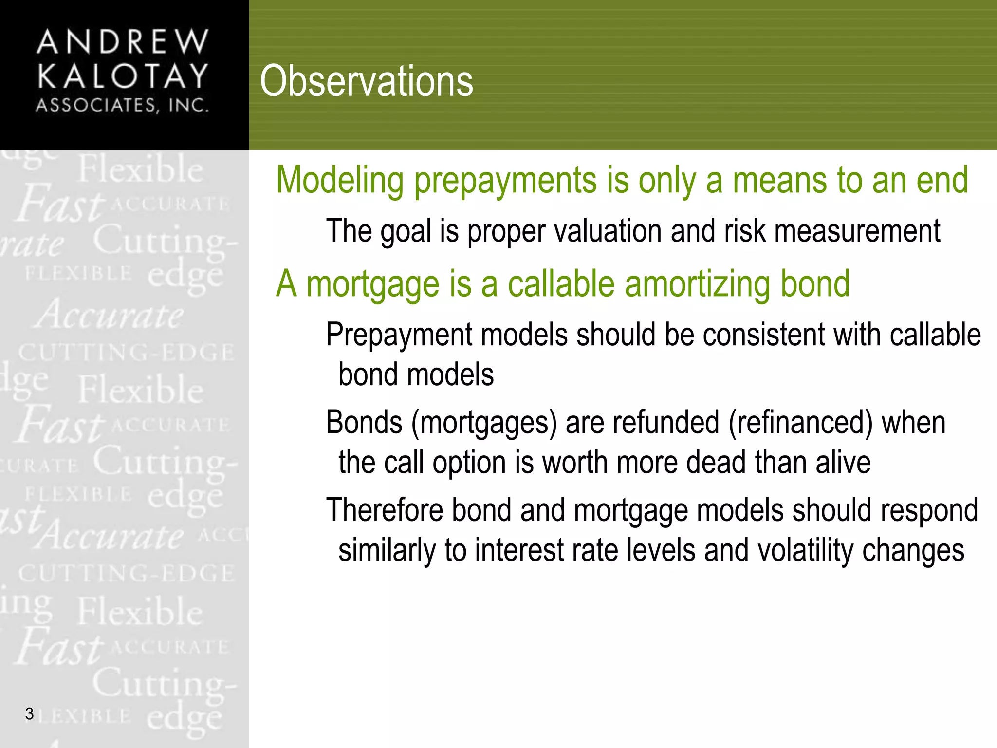 CLEAN - Patented MBS Prepayment and Valuation Model | PPT