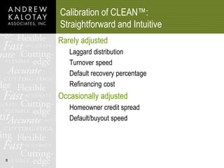 CLEAN - Patented MBS Prepayment and Valuation Model | PPT