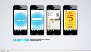 CleanBill - Track your habits and reward good choices for your health | PPT