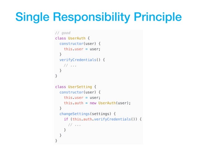 Concepts of Clean Code adapted for JavaScript - Tech'n'Drinks @myposter | PPT