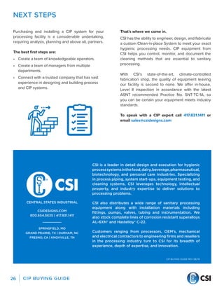 Clean in-place-cip-buying-guide | PDF | Food & Drink