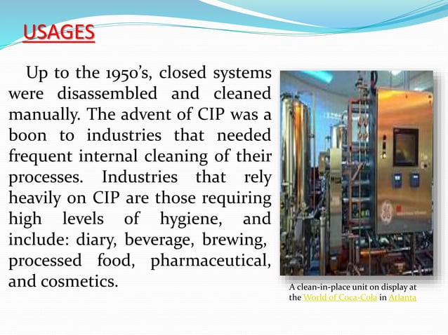 CLEAN-IN-PLACE (CIP).pptx | Home Appliances | Home & Garden