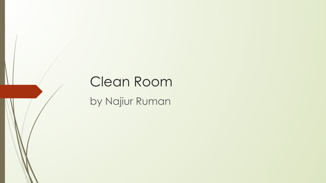 Clean room | PDF | Lung and Respiratory Health | Diseases and Conditions