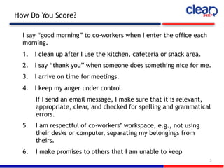 Clean24x7 communication skills and office etiquetter | PDF
