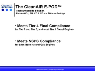 CleanAir NOx Reduction Technologies | PPT