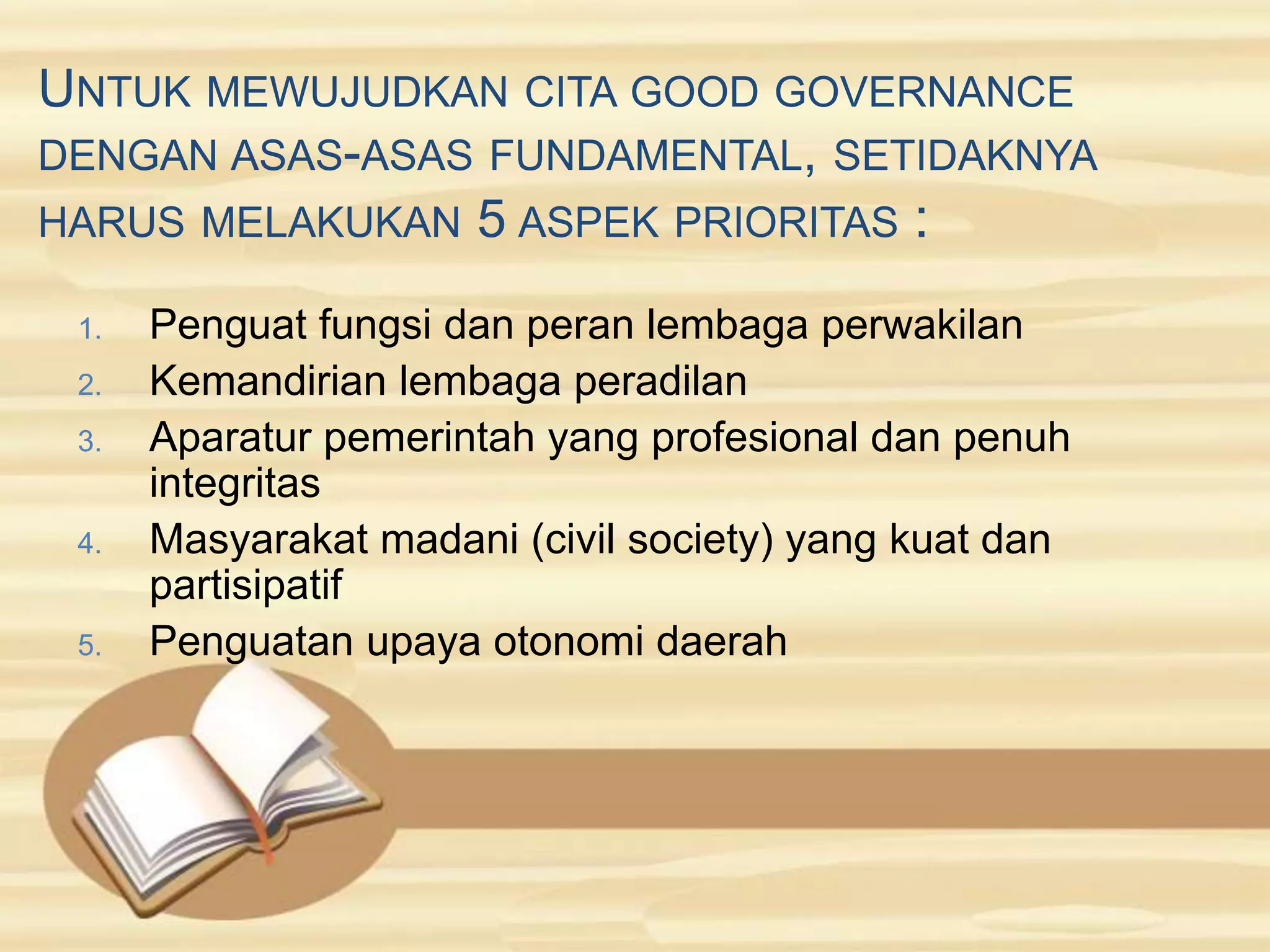 Clean and good governance | PPTX