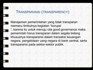 Clean and good governance | PPTX