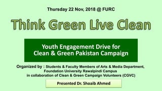 Clean and Green Pakistan by Dr. Shoaib Ahmed | PDF