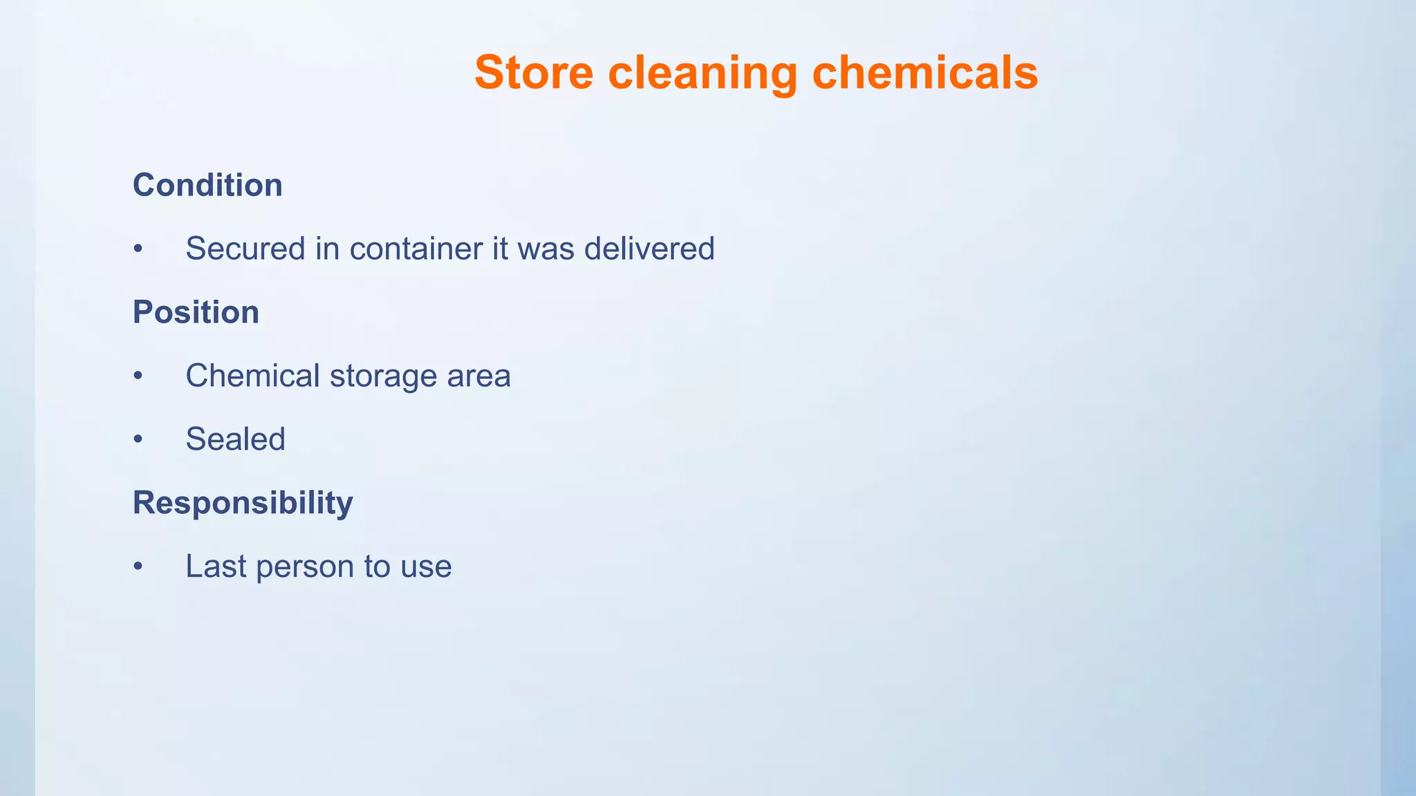 Clean and maintain kitchen equipment and utensils | PPTX