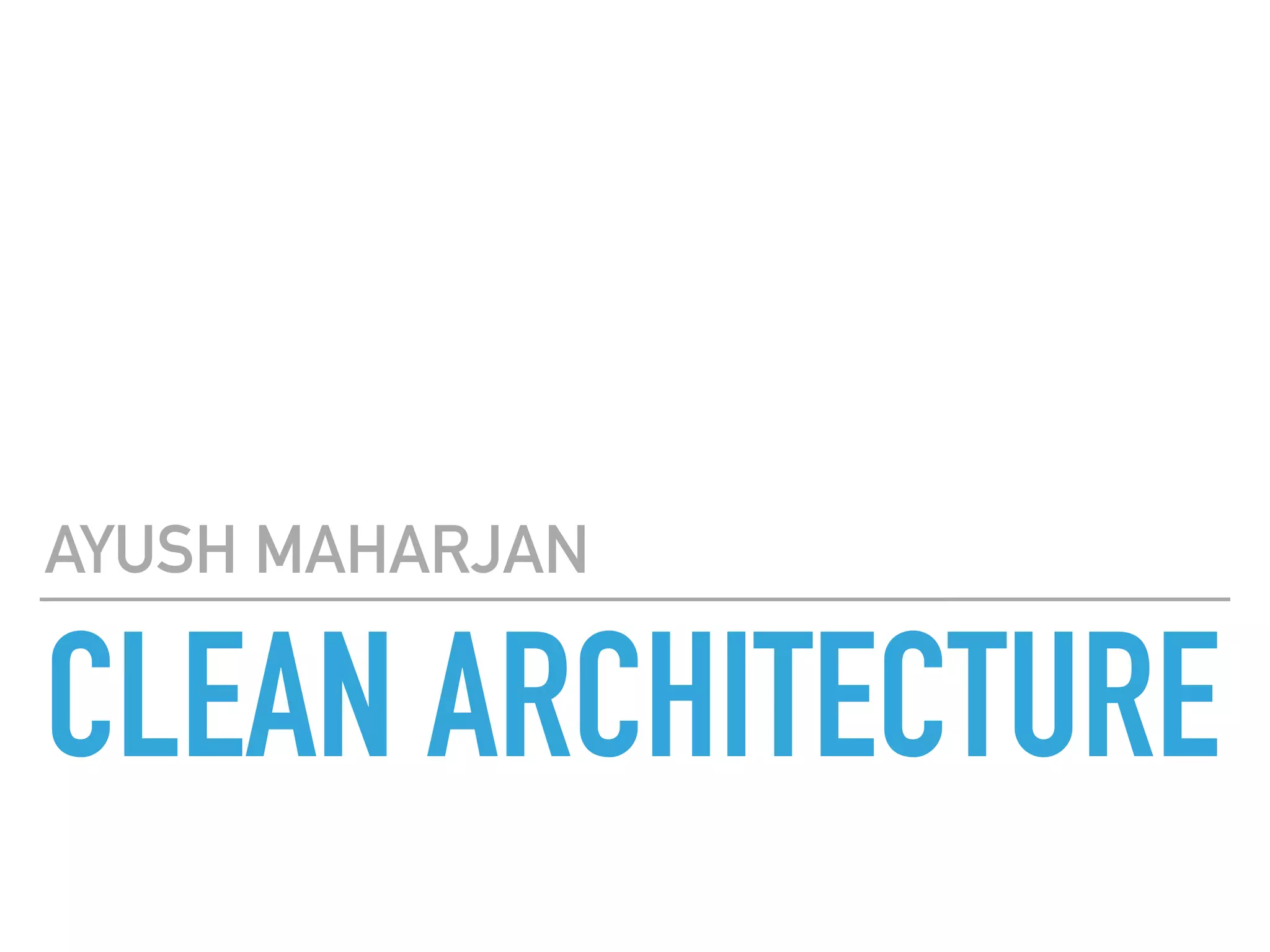 Clean Architecture | PDF