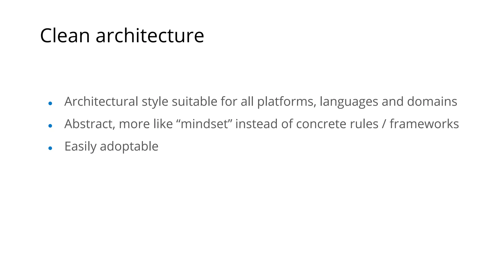 Clean architecture | PPTX