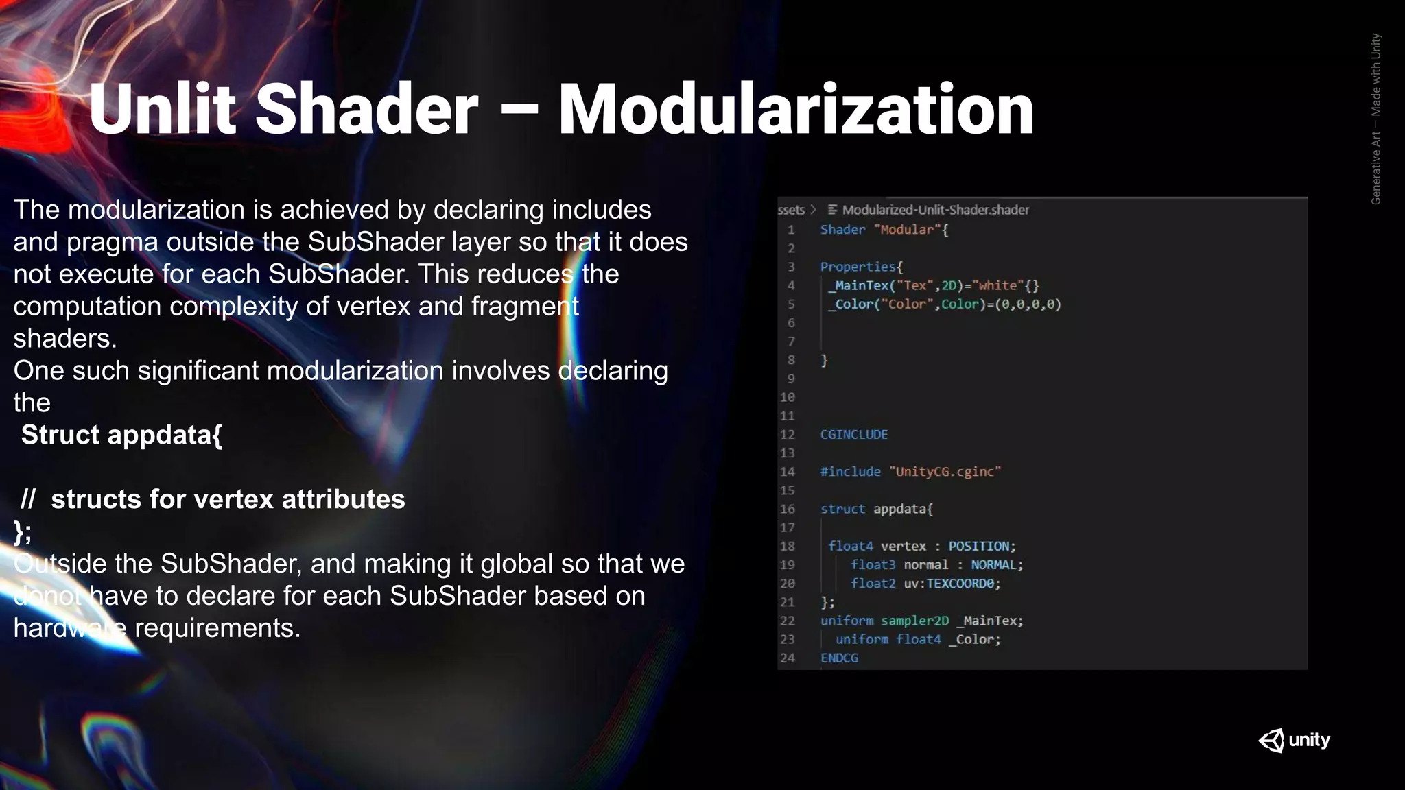 Clean architecture for shaders unite2019 | PPT