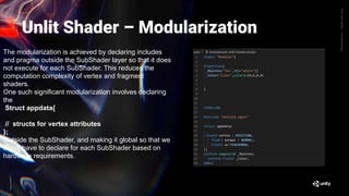 Clean architecture for shaders unite2019 | PPT