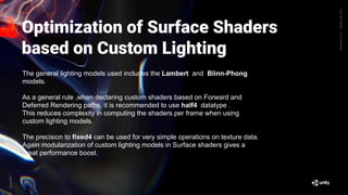Clean architecture for shaders unite2019 | PPT