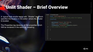 Clean architecture for shaders unite2019 | PPT