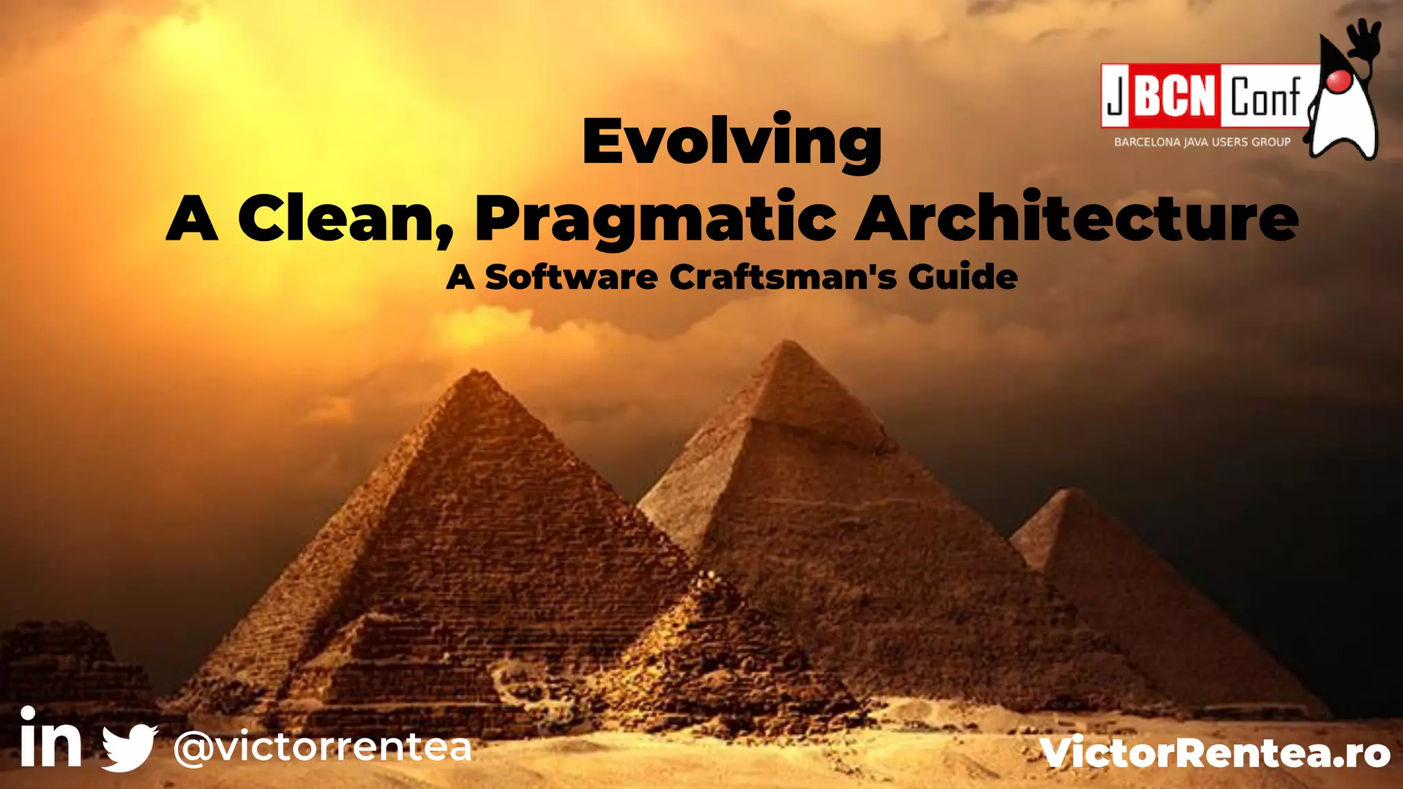 Evolving a Clean, Pragmatic Architecture at JBCNConf 2019 | PPT Evolving a Clean, Pragmatic Architecture at JBCNConf 2019 | PPT