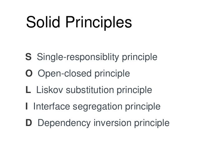 SOLID Principles and The Clean Architecture