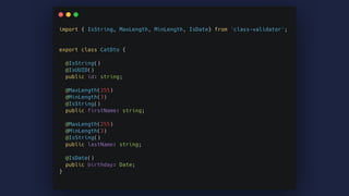 Clean backends with NestJs | PPT