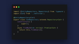 Clean backends with NestJs | PPT