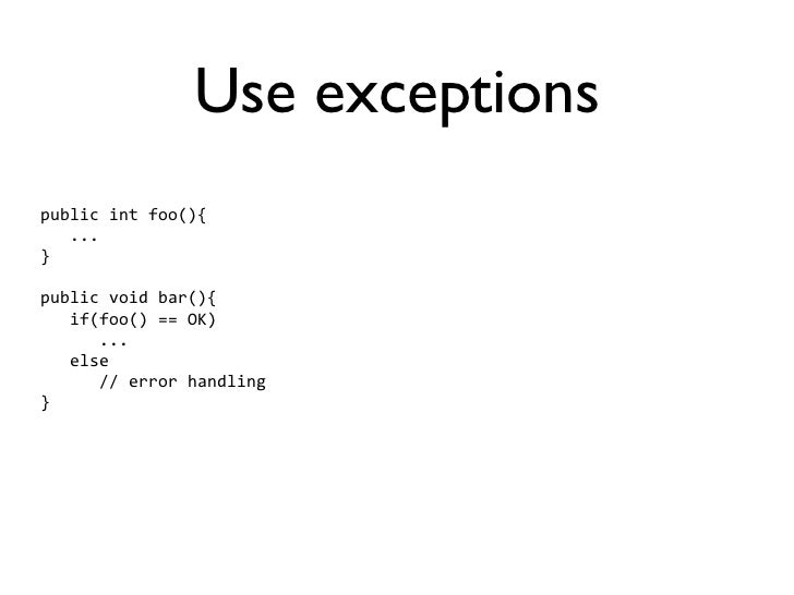 Clean code and Code Smells