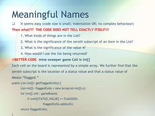 Naming Standards, Clean Code | PPT