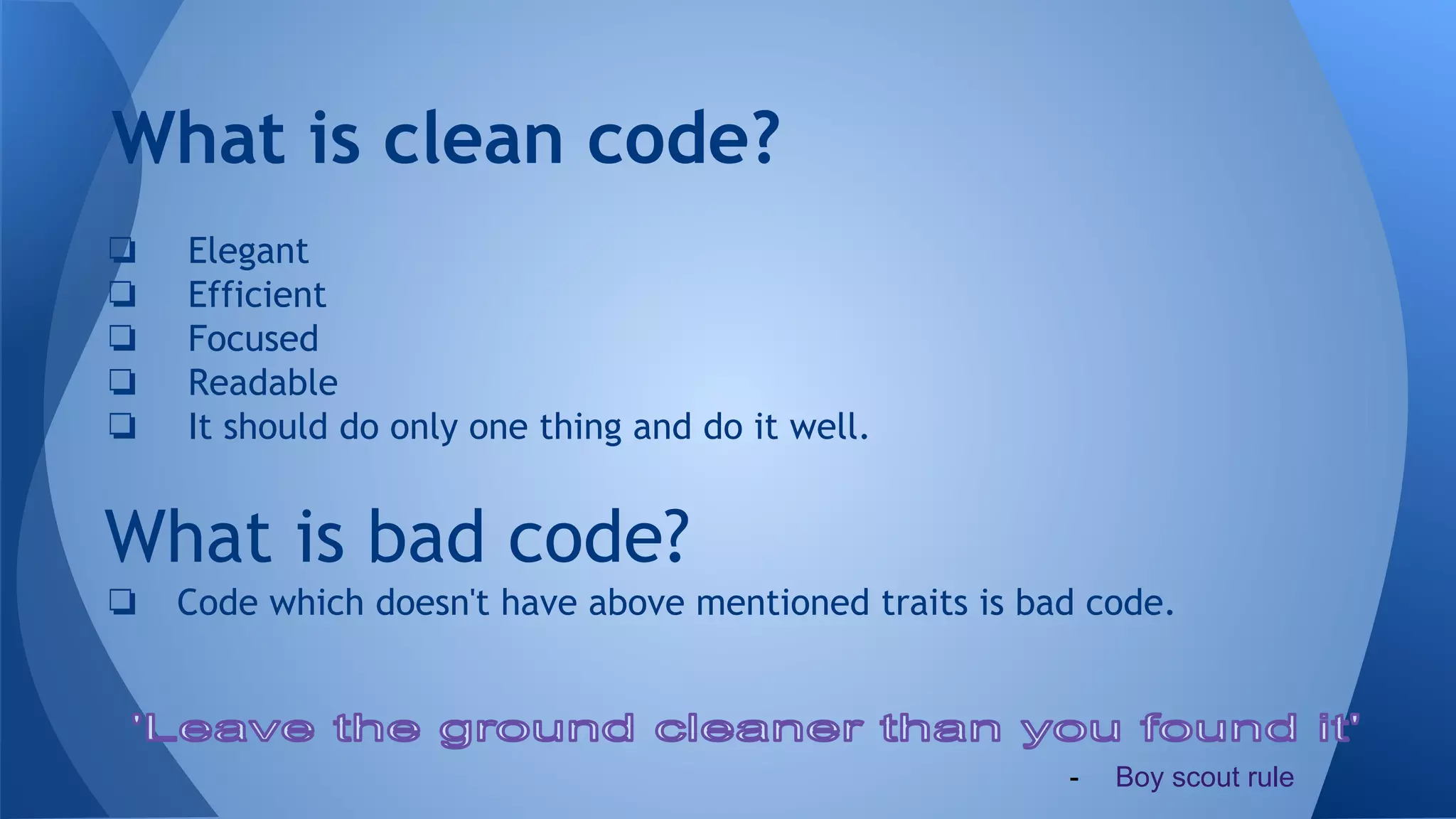 Clean code | PPT