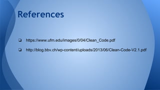 Clean code | PPT