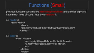 Clean Code Tips (Day 1 ) | PPT