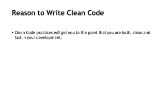 Clean code | PPT