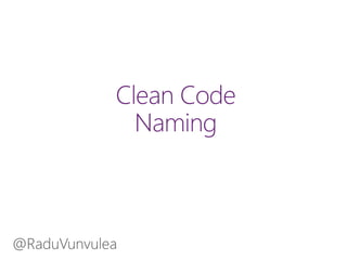 TSM, Clean code - Naming | PPT
