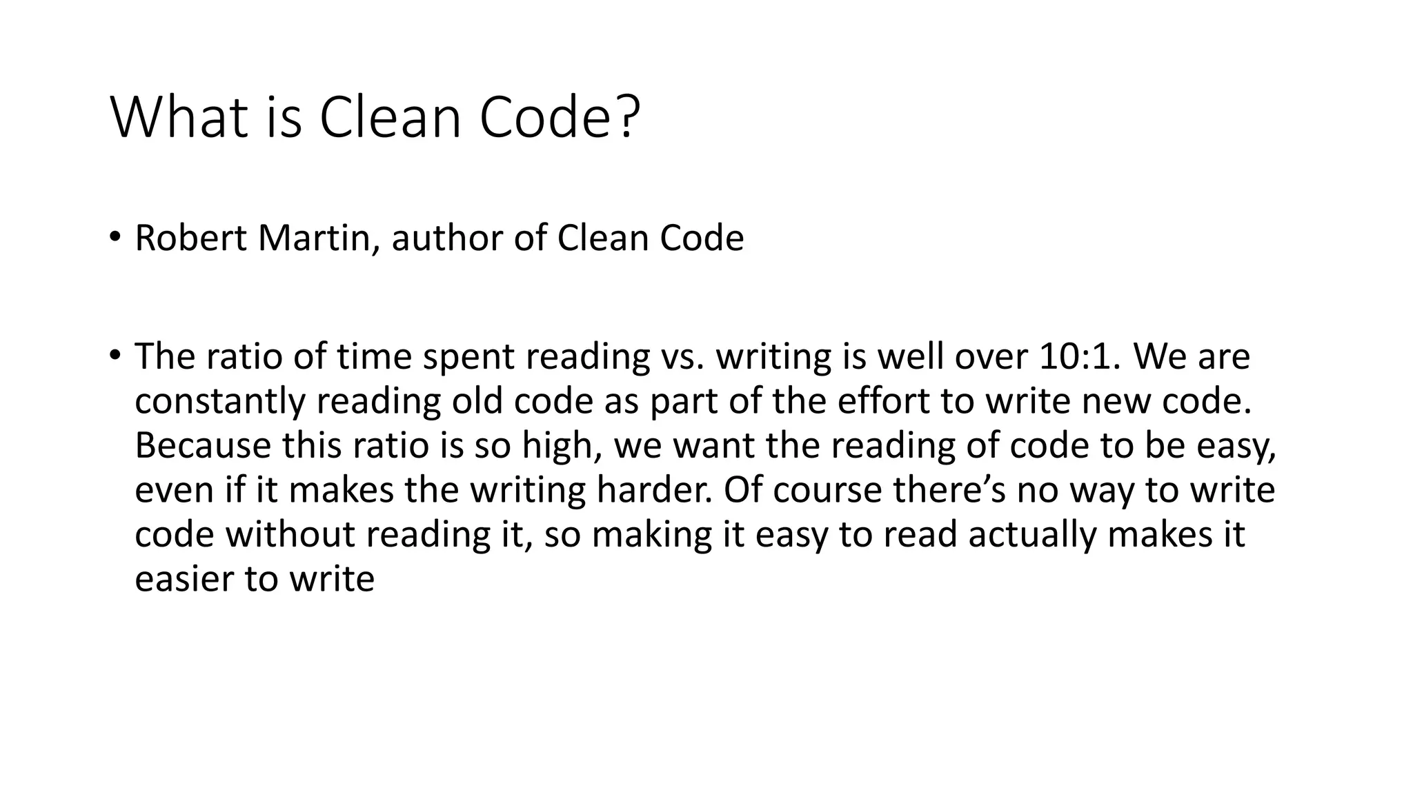 Clean code chpt_1 | PPTX